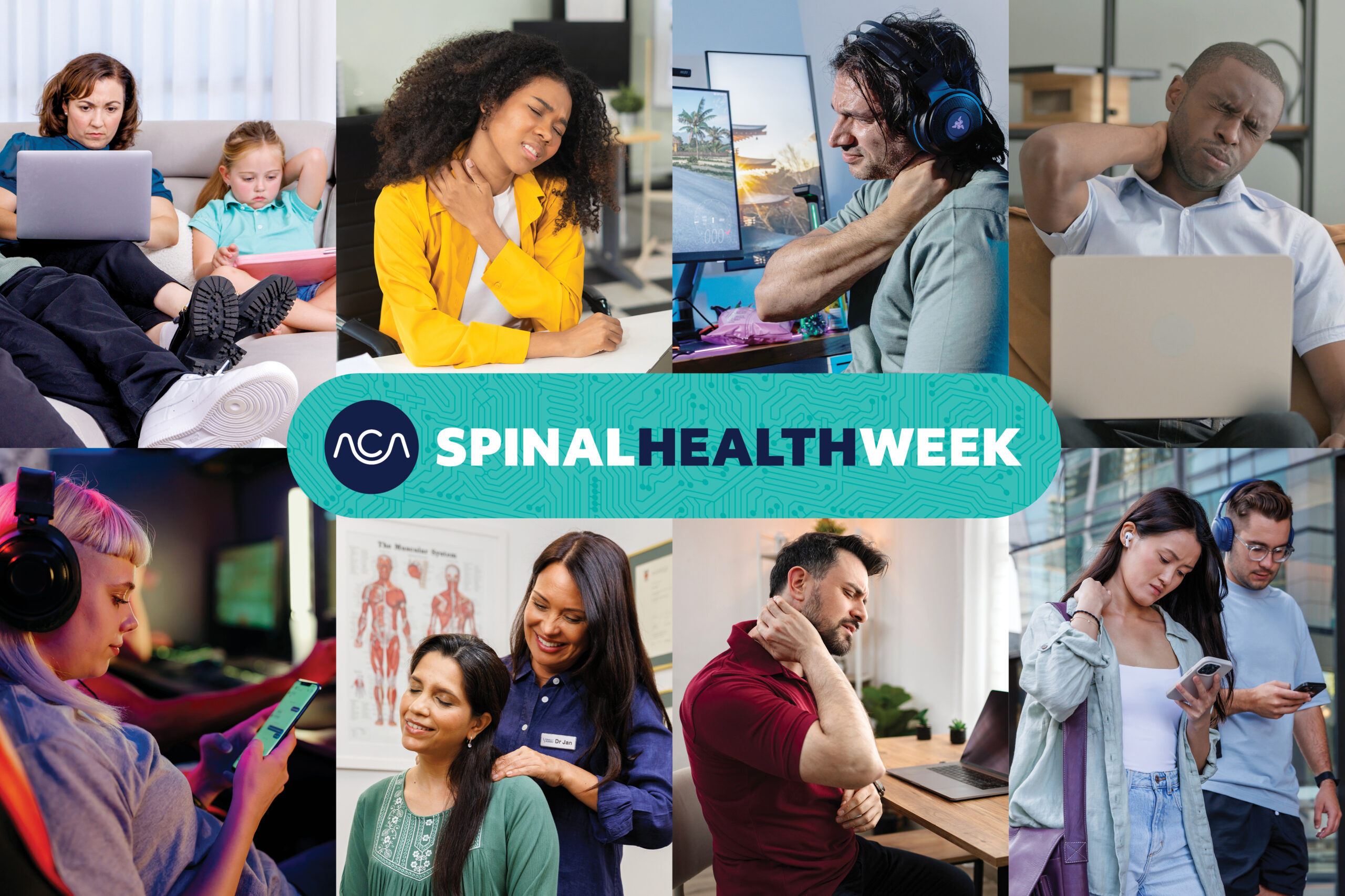 Get the Heads Up on Tech Neck this National Spinal Health Week - ACA